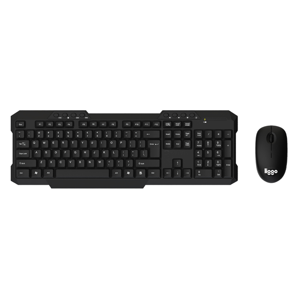 کیبورد و ماوس بی سیم لیگو liggo مدل KW807 - نماینده فروش محصولات لاجیتک Logitech -فروشگاه لاجی مارکت