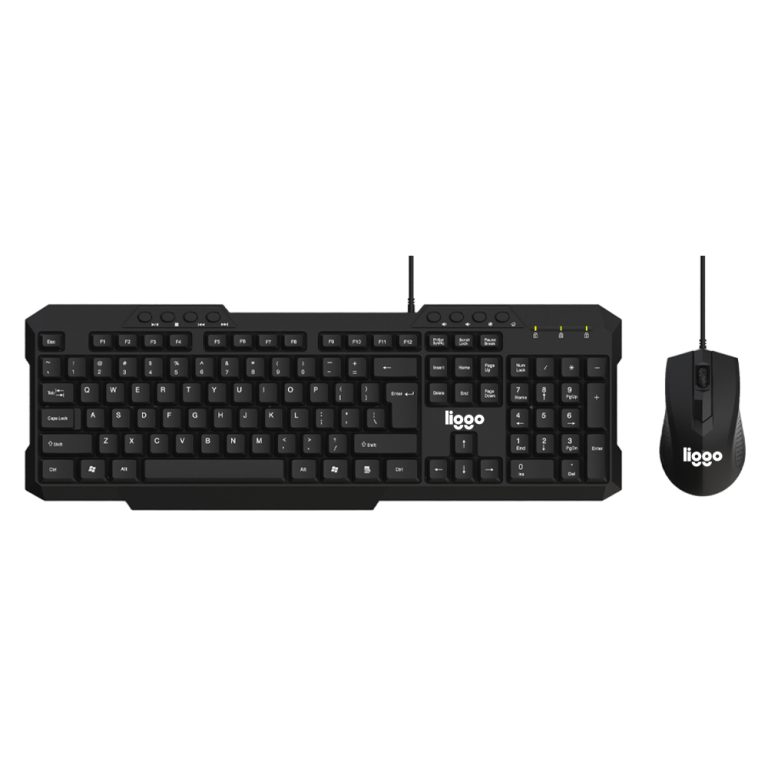 کیبورد و ماوس با سیم لیگو liggo مدل KM606 - نماینده فروش محصولات لاجیتک Logitech -فروشگاه لاجی مارکت
