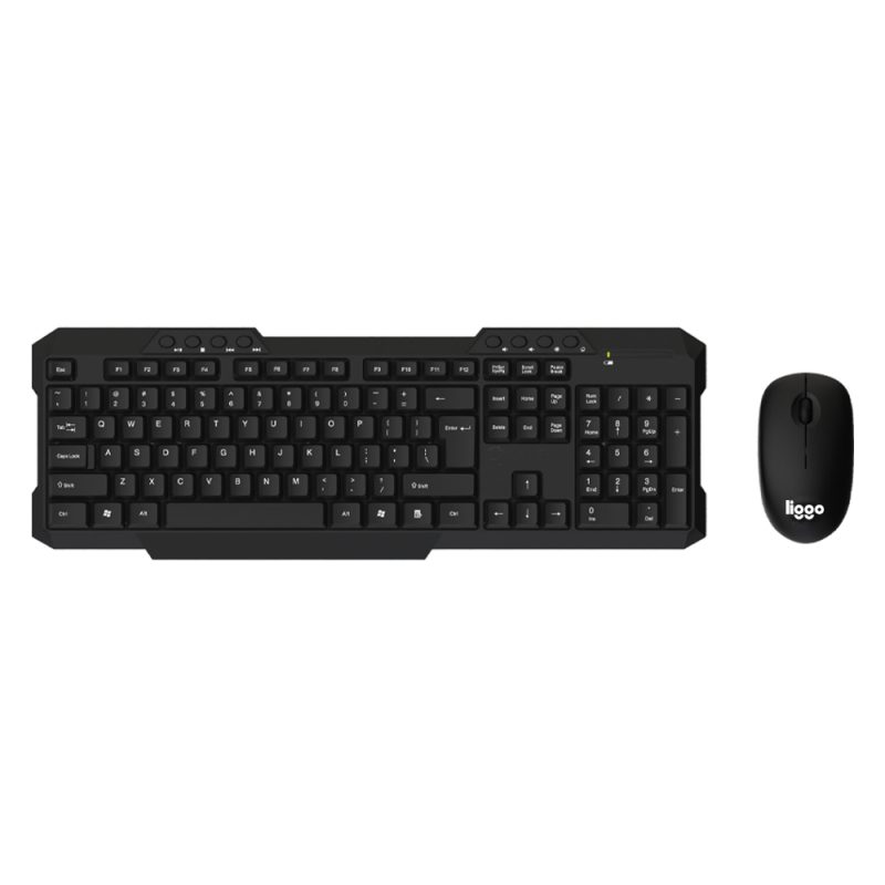 کیبورد و ماوس بی سیم لیگو liggo مدل KW807 - نماینده فروش محصولات لاجیتک Logitech -فروشگاه لاجی مارکت